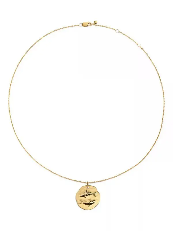 Monica Vinader Gp Zodiac Pisces Necklace - Gold