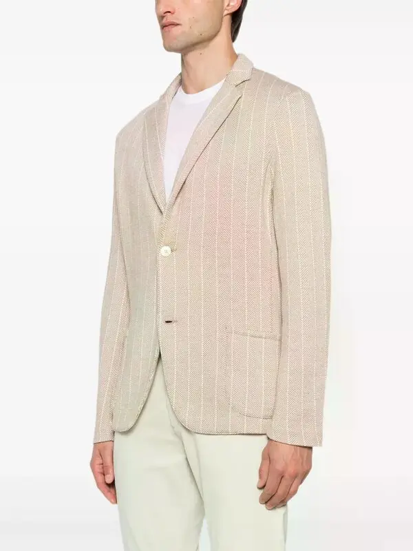 GRAN SASSO Virgin Wool Single-breasted Blazer