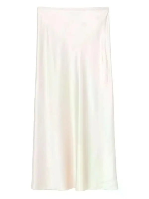 JOSEPH Isaak Bias-cut Silk Midi Skirt - Pink