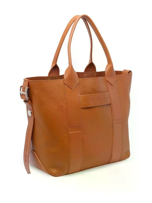 Hogan Script-detail Leather Tote