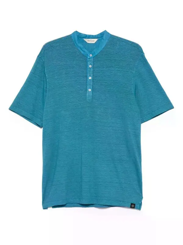 GRAN SASSO Henley Short-sleeves T-shirt