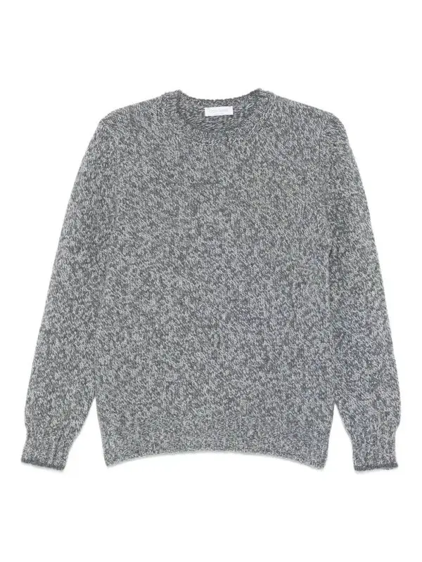 GRAN SASSO Speckled Wool Crew-neck Sweater