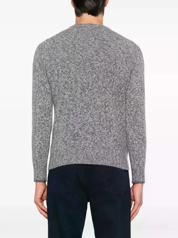 GRAN SASSO Speckled Wool Crew-neck Sweater