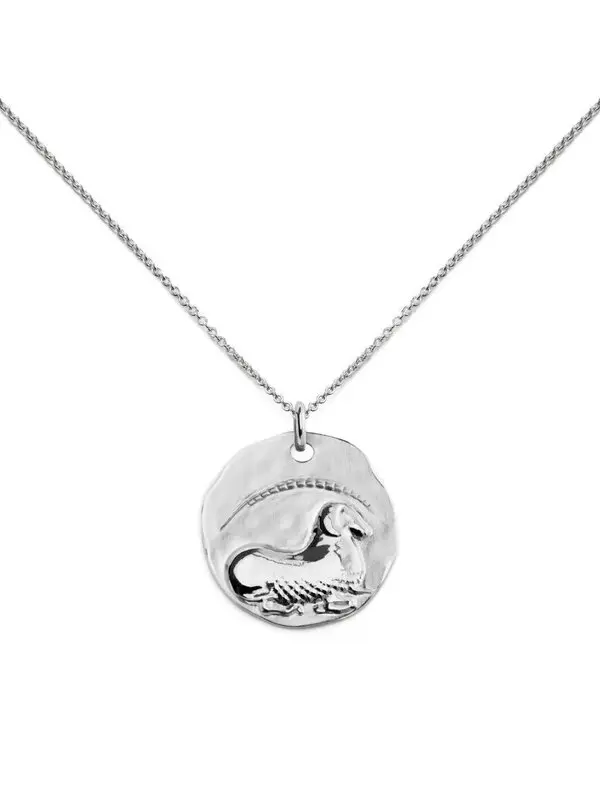 Monica Vinader Aries Zodiac Pendant Necklace - Silver