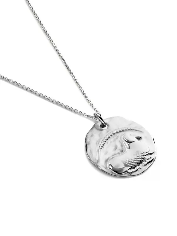 Monica Vinader Aries Zodiac Pendant Necklace - Silver