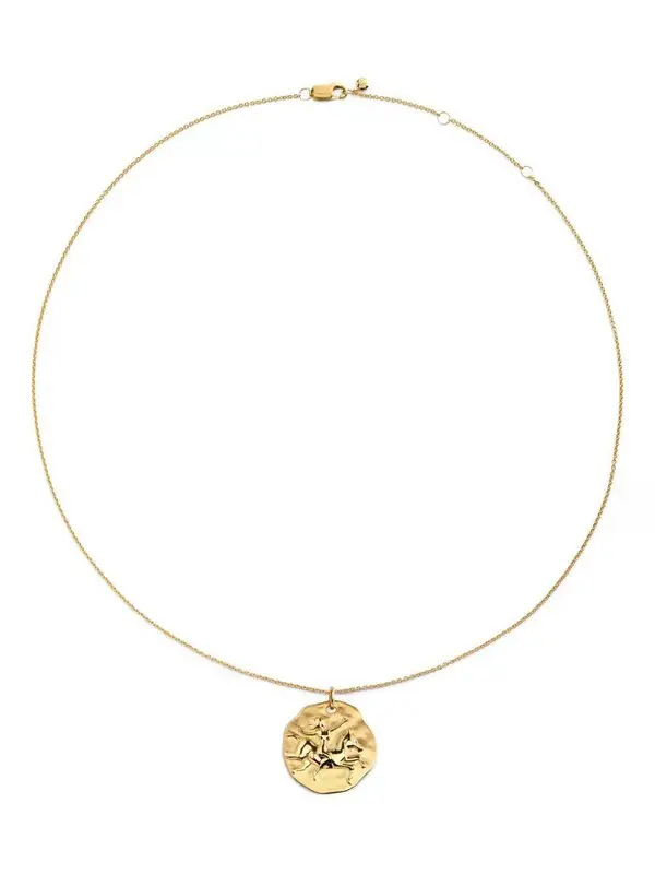 Monica Vinader Sagittarius Zodiac Pendant Necklace - Gold