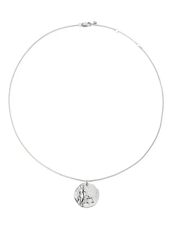 Monica Vinader Libra Zodiac Pendant Necklace - Silver