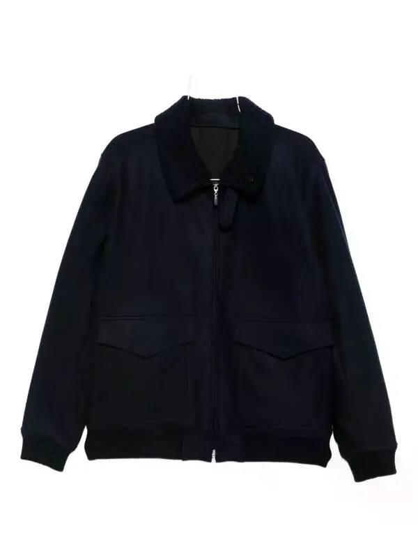 GRAN SASSO Wool Jacket With Fleece Collar