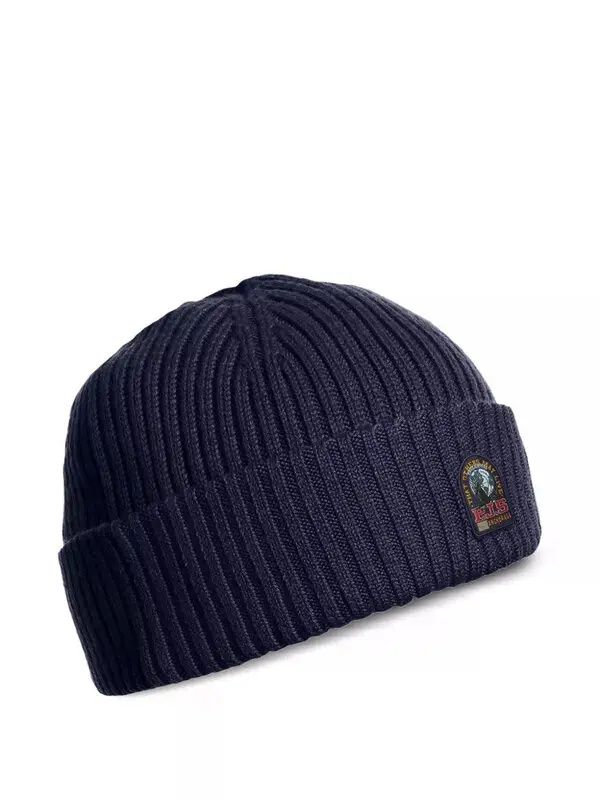 PARAJUMPERS Ribbed Beanie - Blue