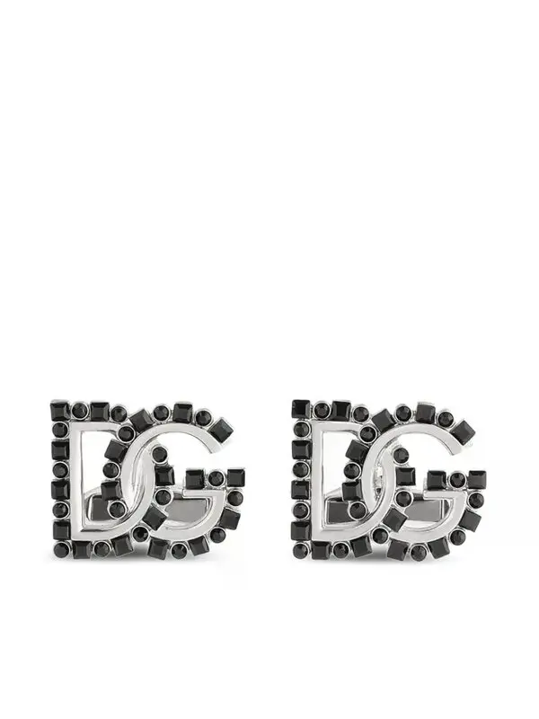 Dolce & Gabbana Logo-embellished Cufflinks - Silver