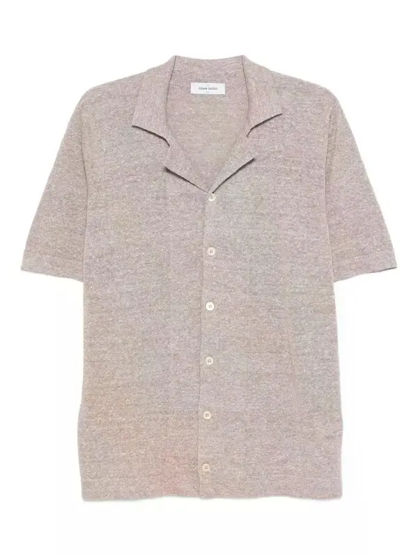 GRAN SASSO Linen-blend Shirt
