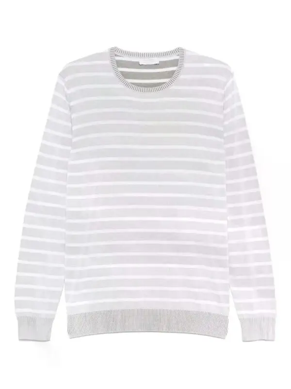 GRAN SASSO Striped Cotton Sweater