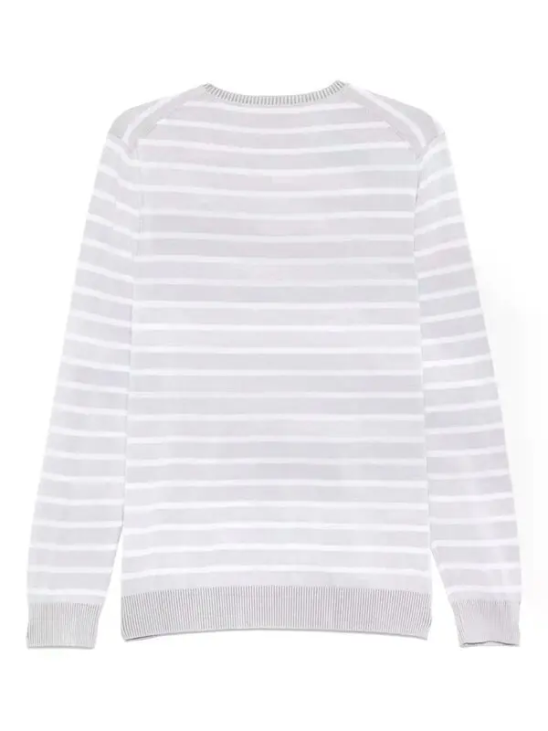 GRAN SASSO Striped Cotton Sweater