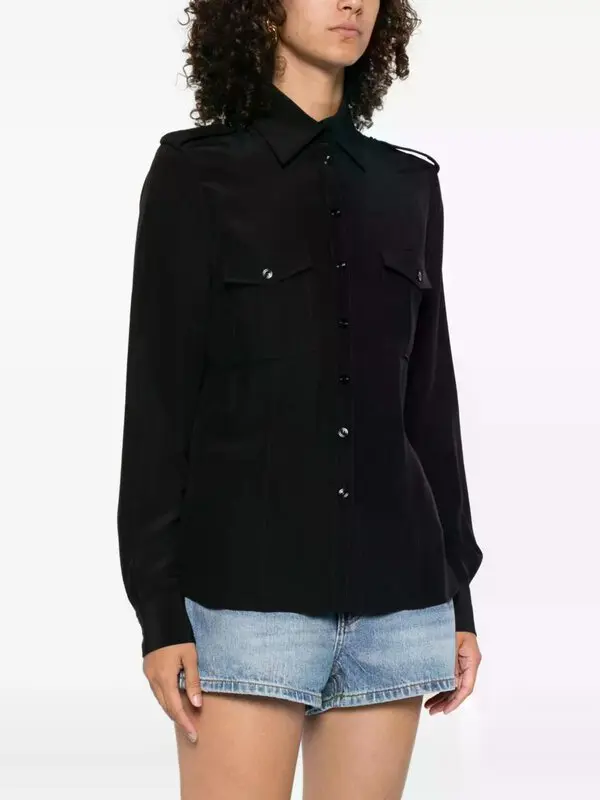 TOM FORD Point-collar Silk Shirt