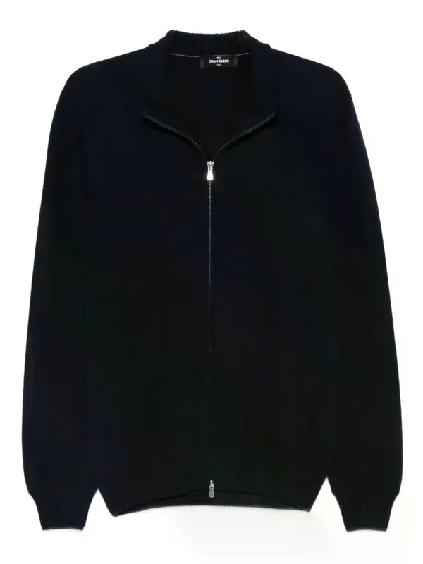 GRAN SASSO Zip-front Cashmere Cardigan