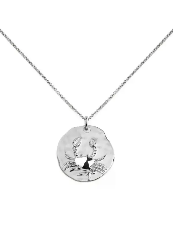 Monica Vinader Cancer Zodiac Pendant Necklace - Silver