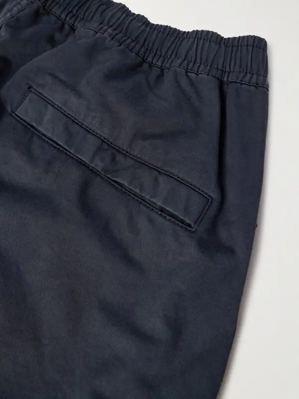 Stone Island Tapered Cotton-blend Trousers
