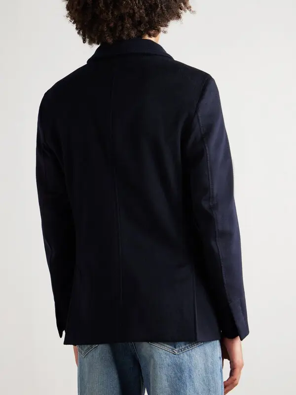 Zegna Layered Cashmere Blazer - Blue