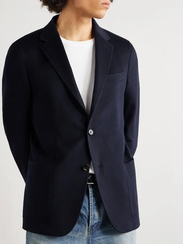 Zegna Layered Cashmere Blazer - Blue