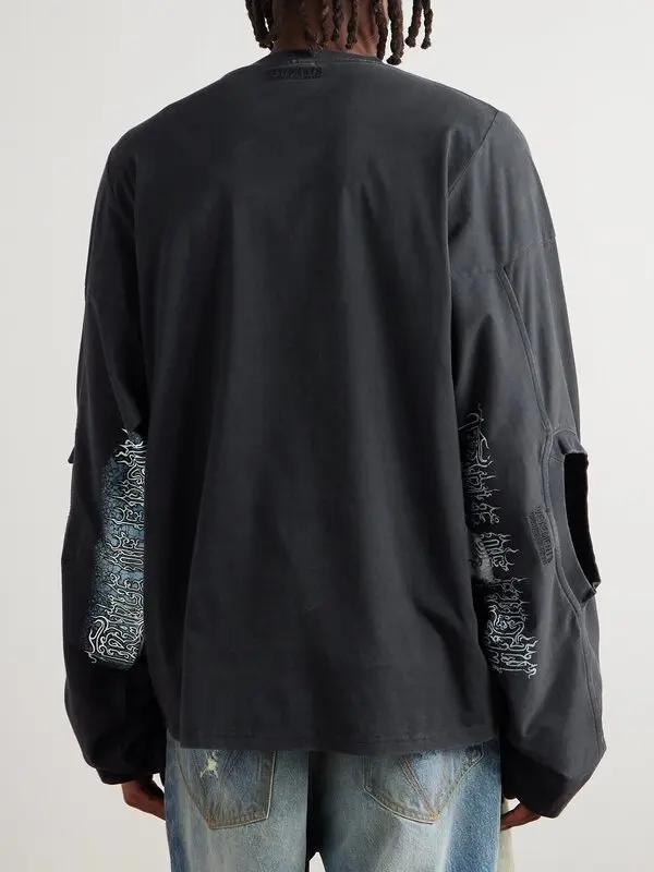 Vetements Oversized Logo-print Cotton-jersey T-shirt