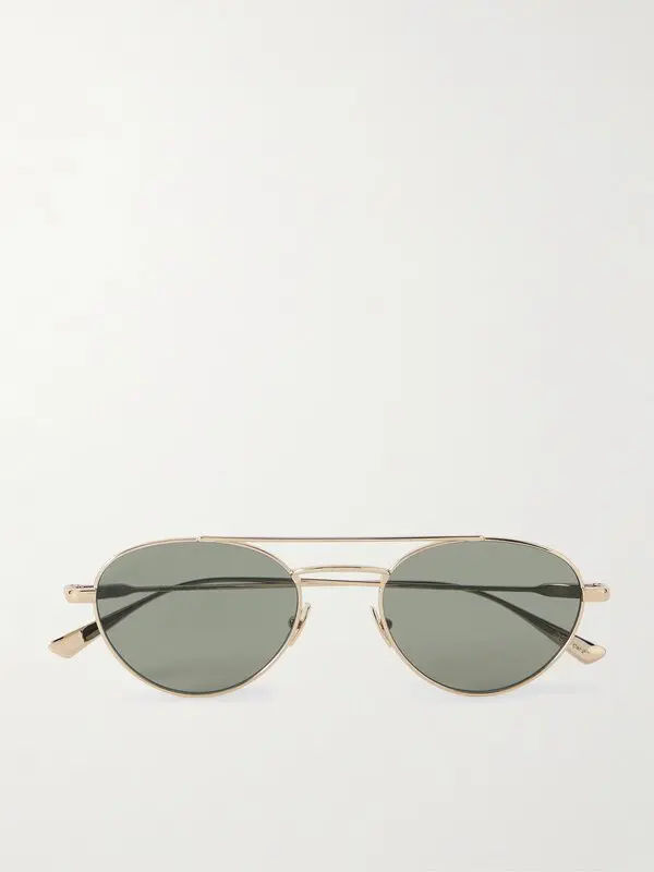 Saint Laurent Aviator-style Sunglasses - Gold