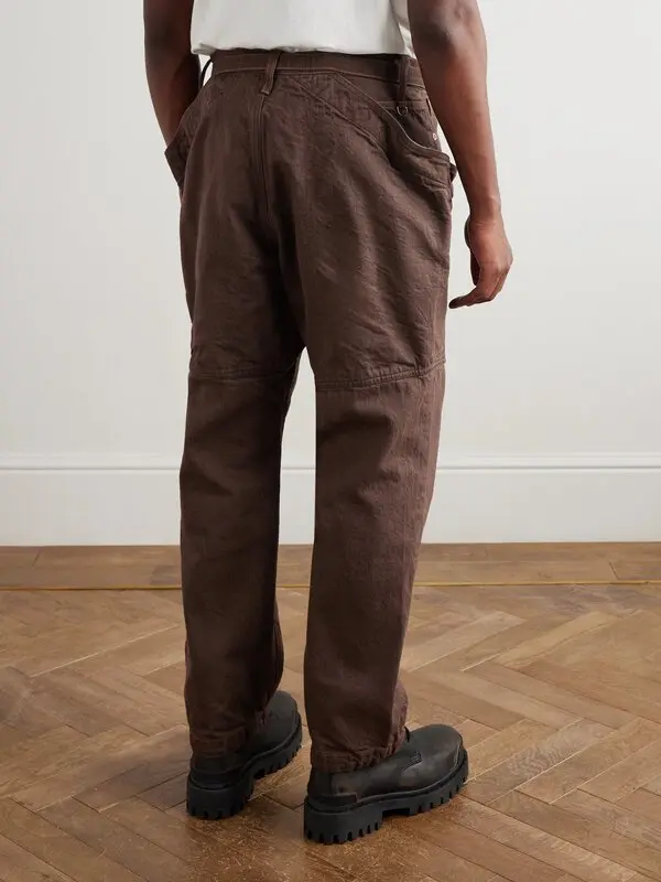 Sacai 25AW Denim Pants サイズ2 カーゴ ブラウン Sacai Belted Straight-Leg Jeans - Brown | Editorialist