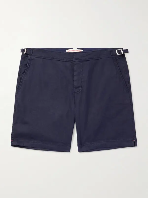 Orlebar Brown Bulldog Slim-fit Stretch-linen Shorts - Blue