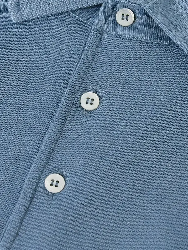 LARDINI Virgin Wool Polo Shirt