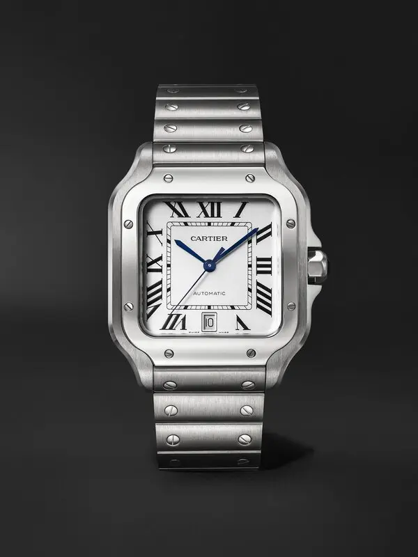 CARTIER Santos Large Automatic 39.8mm Interchangeable Watch - White