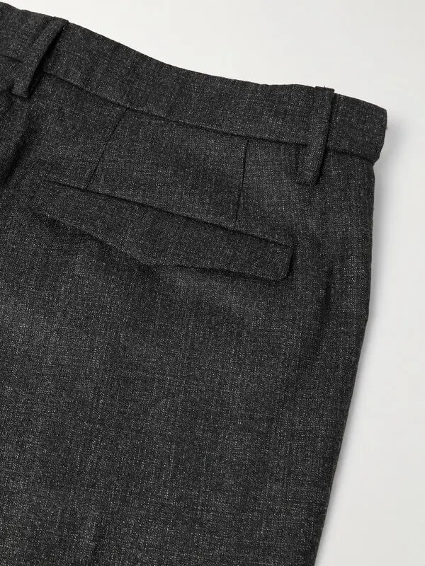Barena Venezia Masco Slim-fit Straight-leg Pleated Trousers - Gray