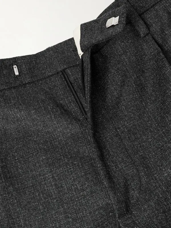 Barena Venezia Masco Slim-fit Straight-leg Pleated Trousers - Gray