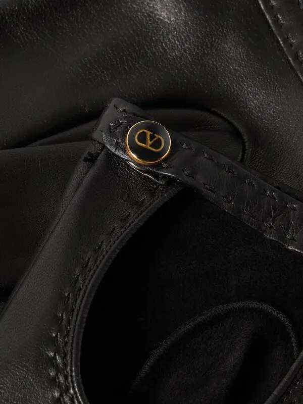 Valentino Garavani Vlogo Leather Gloves