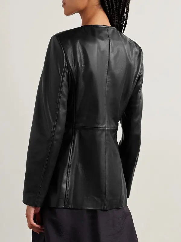 Nour Hammour Vernes Leather Jacket