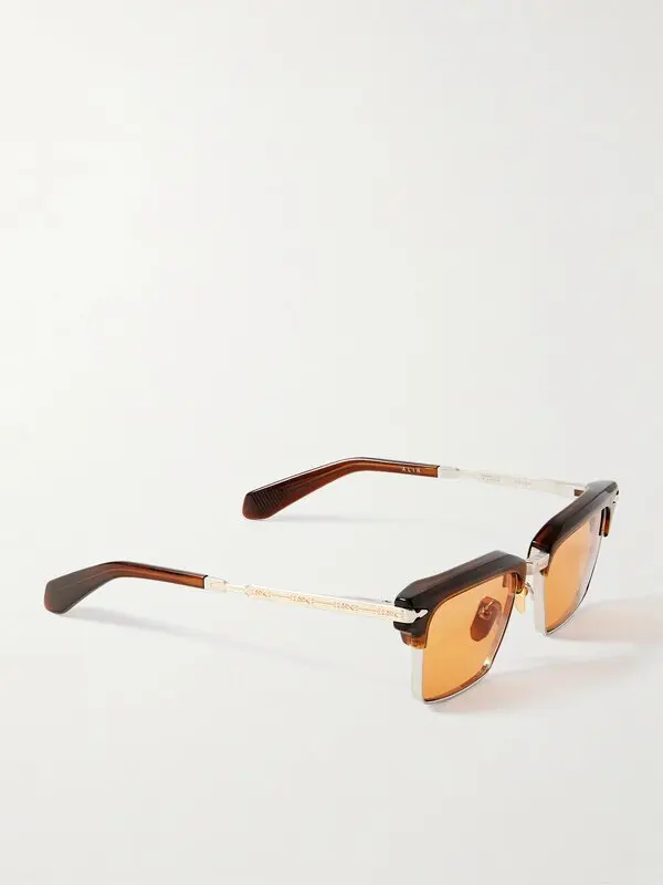 JACQUES MARIE MAGE Alin Square-frame Sunglasses - Tortoiseshell