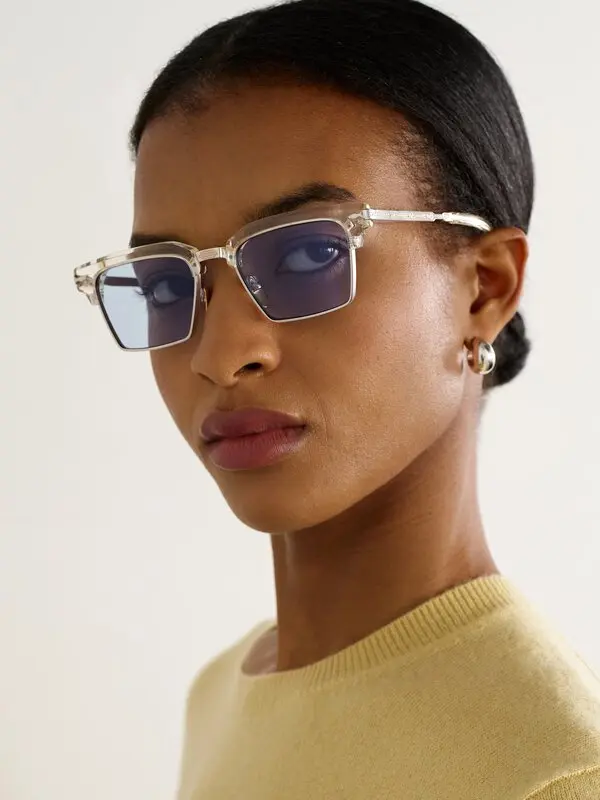 JACQUES MARIE MAGE Alin Square-frame Sunglasses - Silver