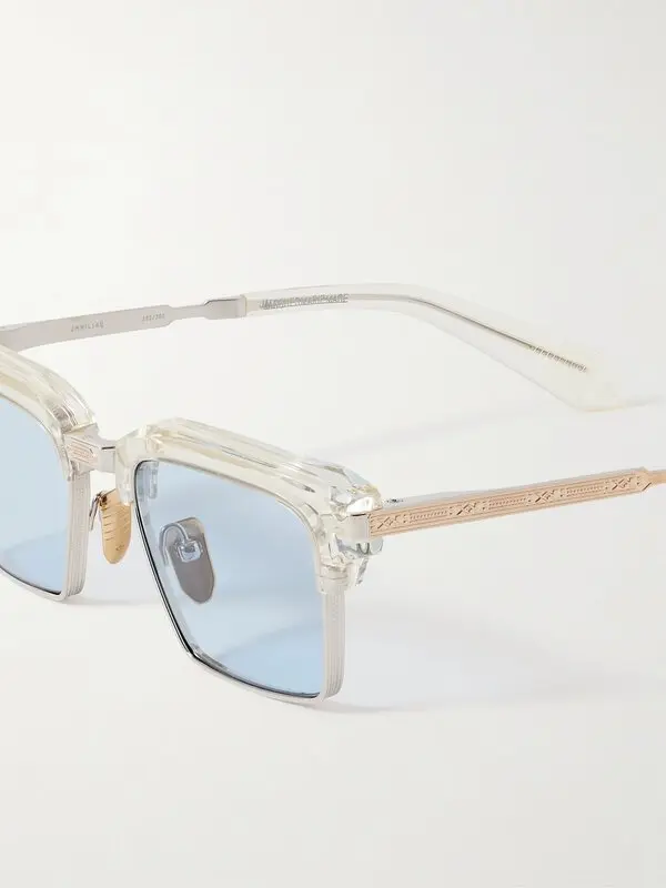 JACQUES MARIE MAGE Alin Square-frame Sunglasses - Silver