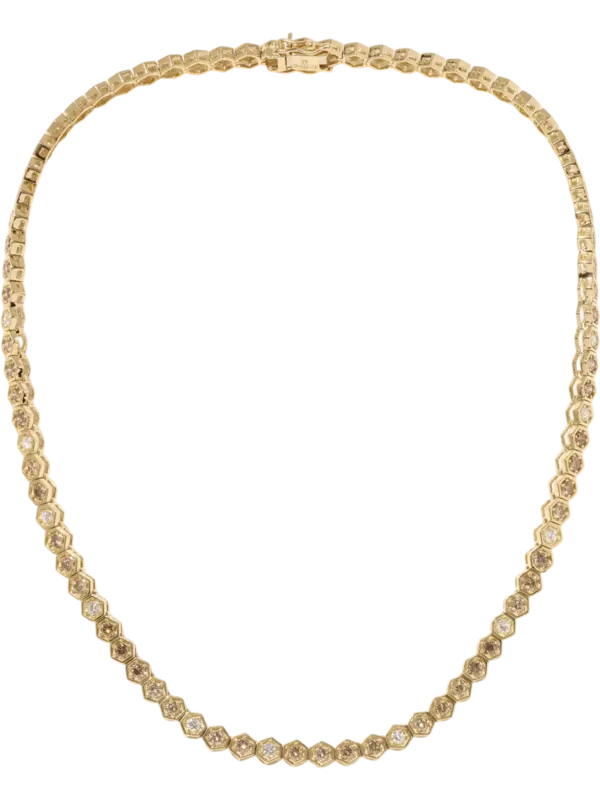 KOLOURS JEWELRY 18-karat Diamond Tennis Necklace - Gold