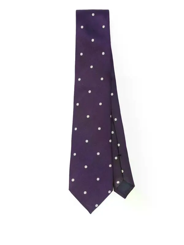 TOM FORD Polka Dot Silk Tie - Purple