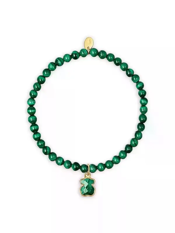 TOUS Malachite-bead Bear Bracelet - Green