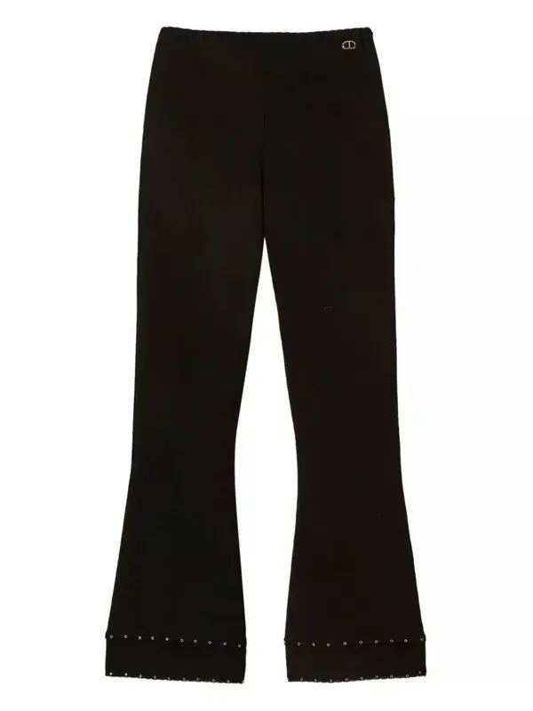 TWINSET Rhinestone-embellished Flared Trousers