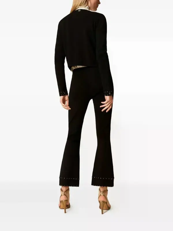 TWINSET Rhinestone-embellished Flared Trousers