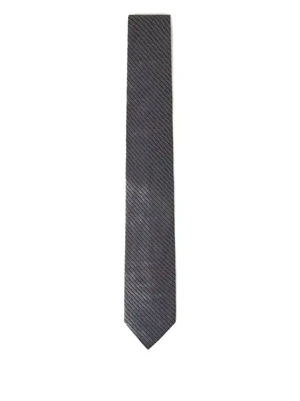 LANVIN Silk Neck Tie - Grey