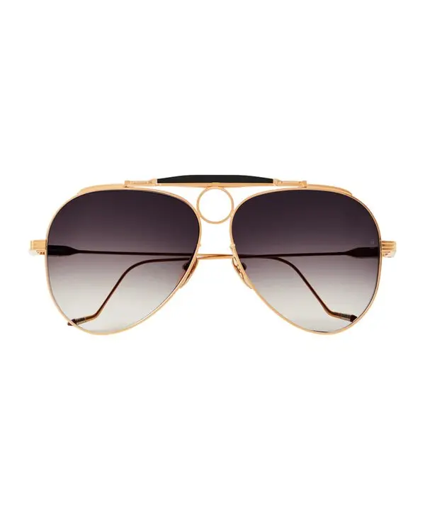 JACQUES MARIE MAGE Duke 2 Two-tone Aviator-style Sunglasses - Gold