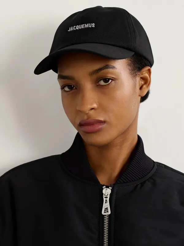 Jacquemus Embellished Cotton-twill Baseball Cap