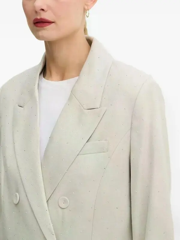 BRUUNS BAZAAR Embellished Double-breasted Blazer
