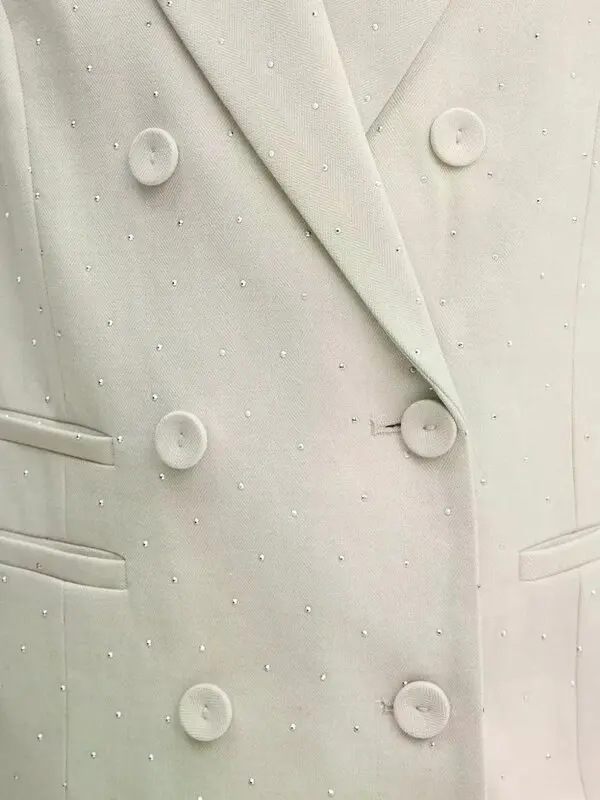 BRUUNS BAZAAR Embellished Double-breasted Blazer