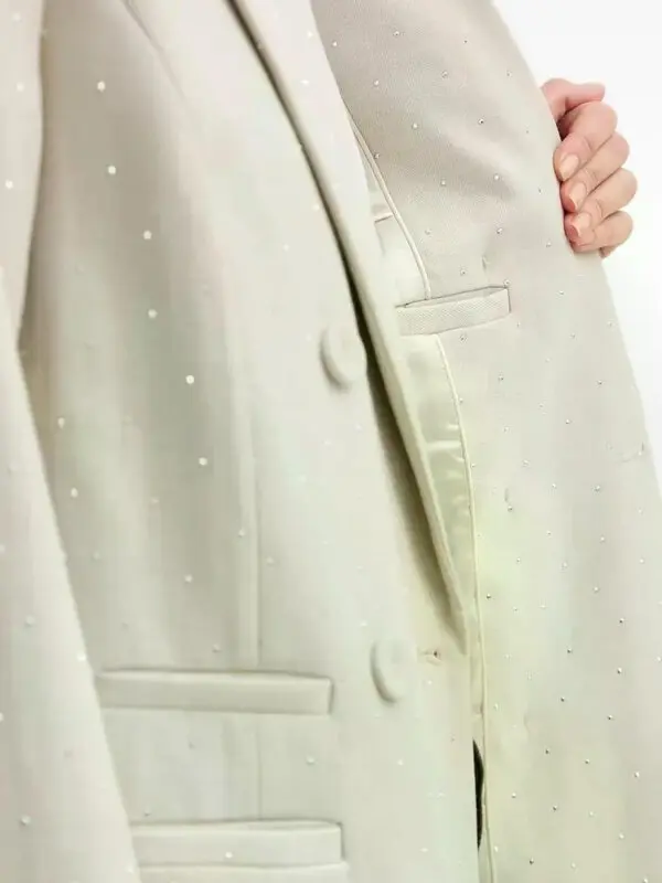 BRUUNS BAZAAR Embellished Double-breasted Blazer