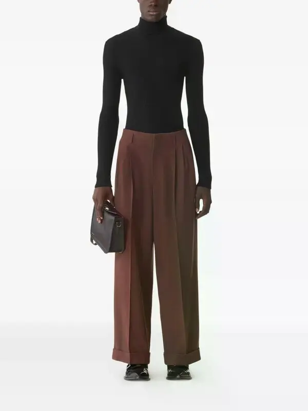 LANVIN Ribbed Turtleneck Sweater - Black
