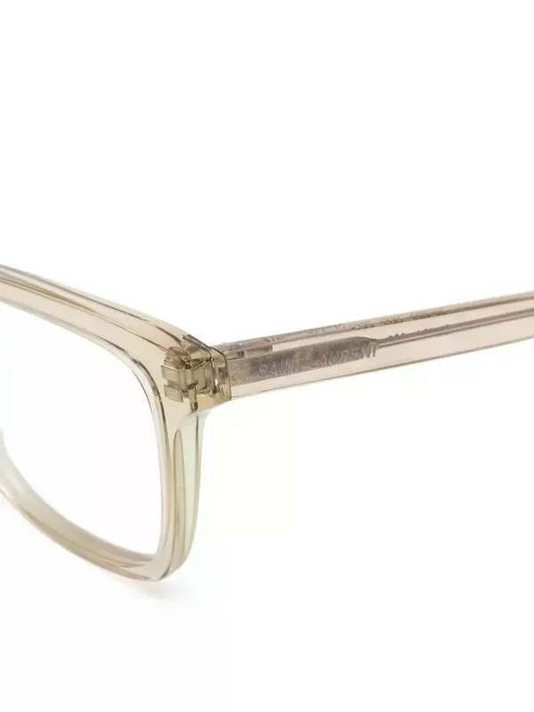Saint Laurent Rectangle-frame Eyeglasses - Neutrals