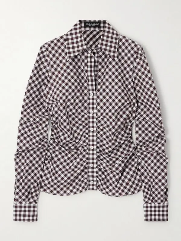Dolce & Gabbana Gingham Cotton Shirt